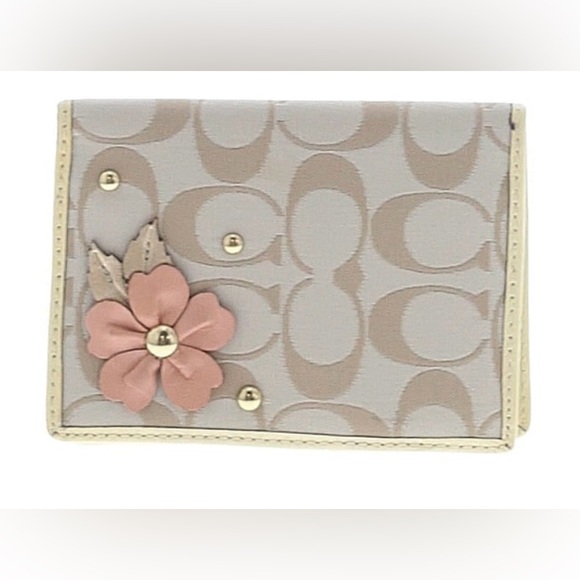 Coach | Accessories | Coach Flower Signature Canvas Bifold Wallet ...